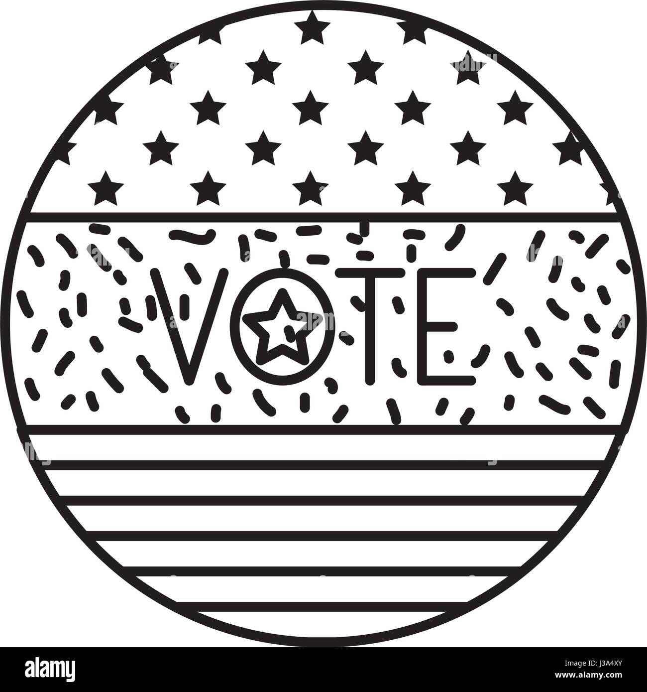 Isolated seal stamp of vote design Stock Vector Image & Art - Alamy