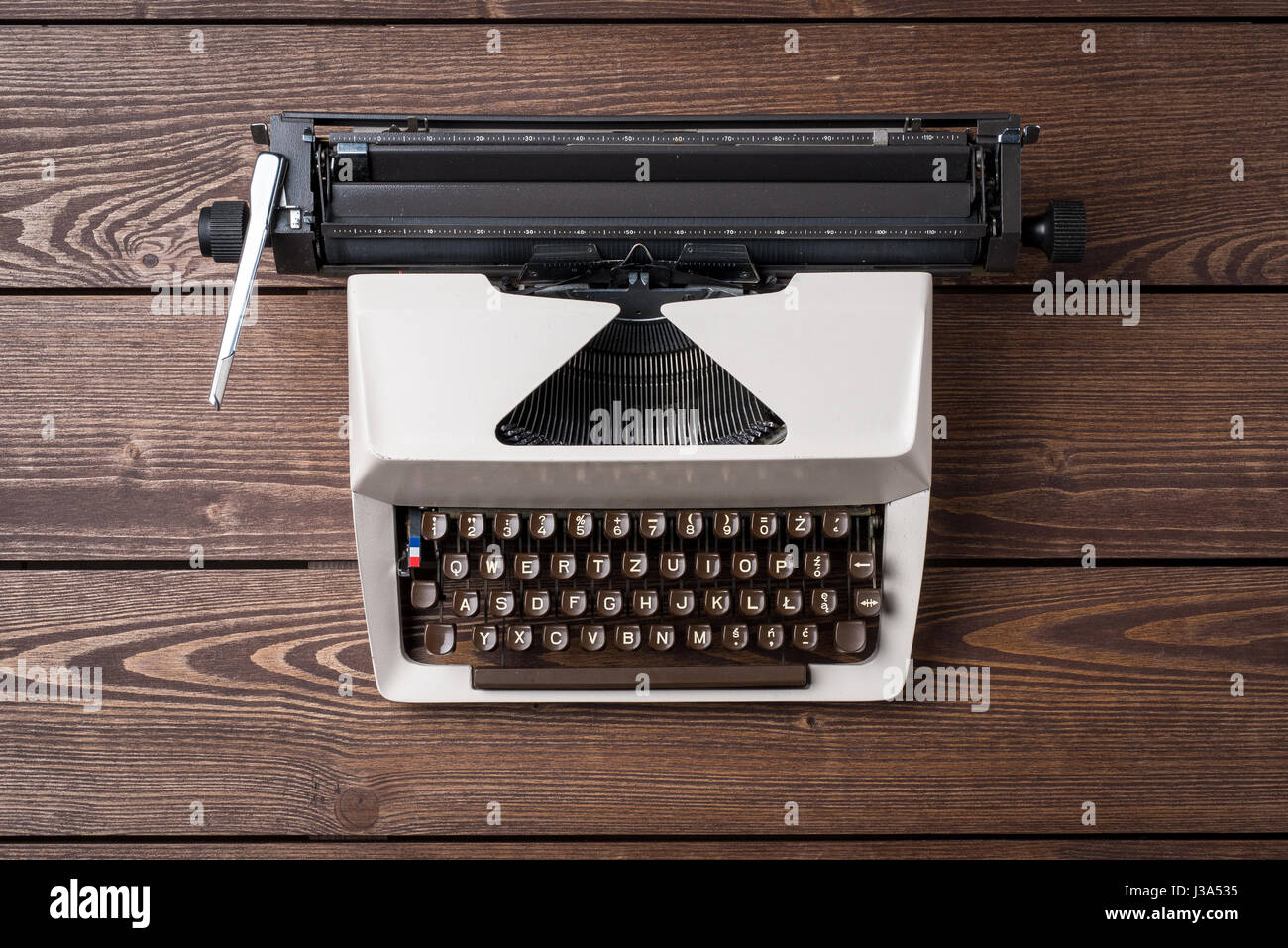 Typewriter top view hi-res stock photography and images - Alamy