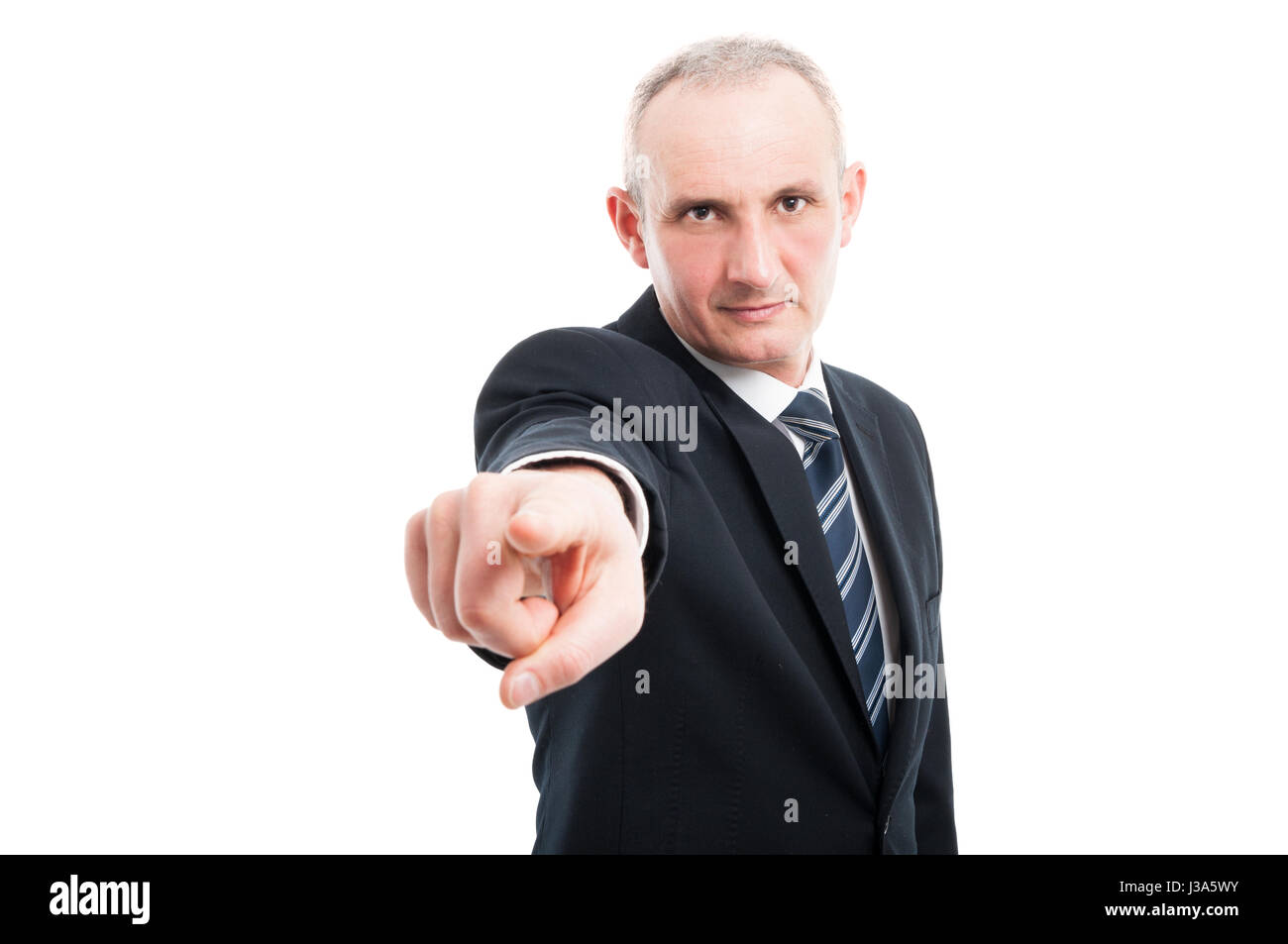 Man wearing suit pointing camera hi-res stock photography and images ...