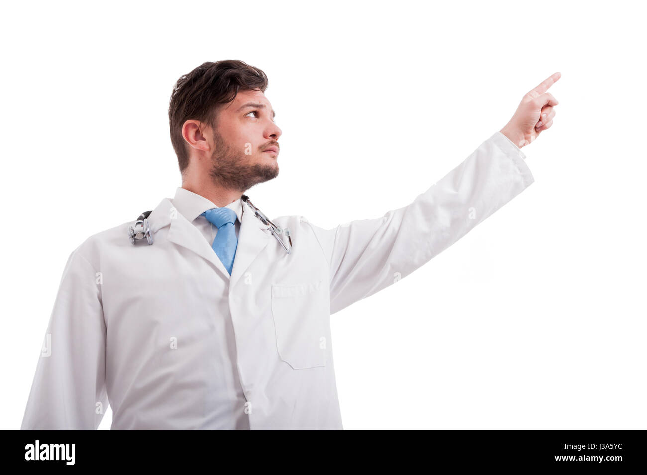 Doctor white background low angle hi-res stock photography and images ...