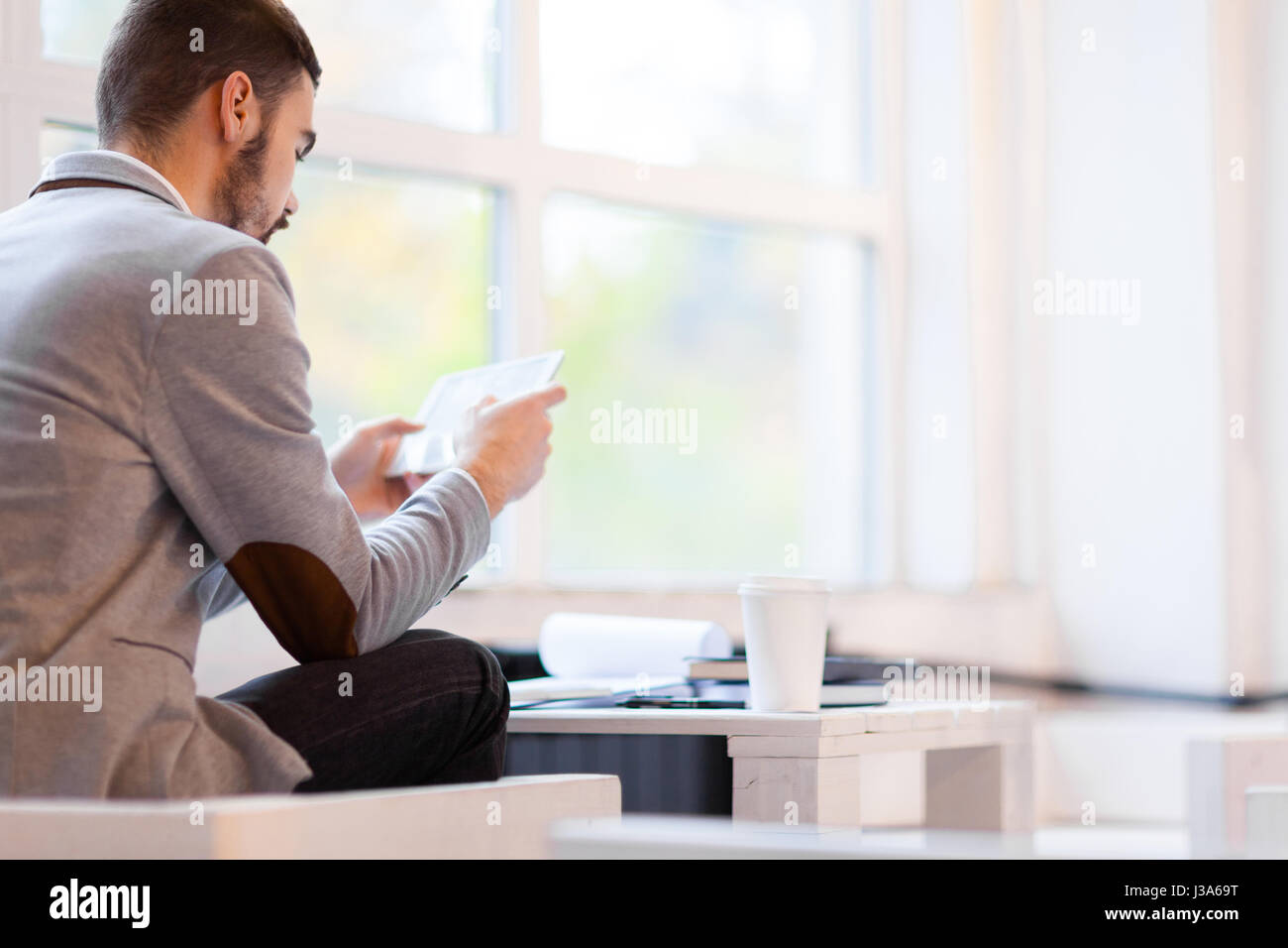 Financial Manager Analyzing Statistics Stock Photo - Alamy