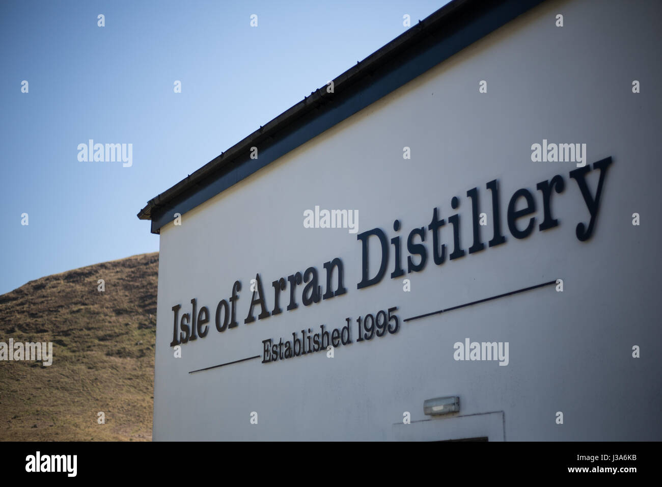 The Isle of Arran whisky distillery, in Lochranza, on Isle of Arran ...