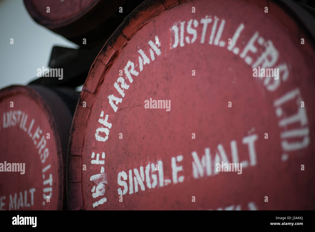 The Isle of Arran whisky distillery, in Lochranza, on Isle of Arran ...