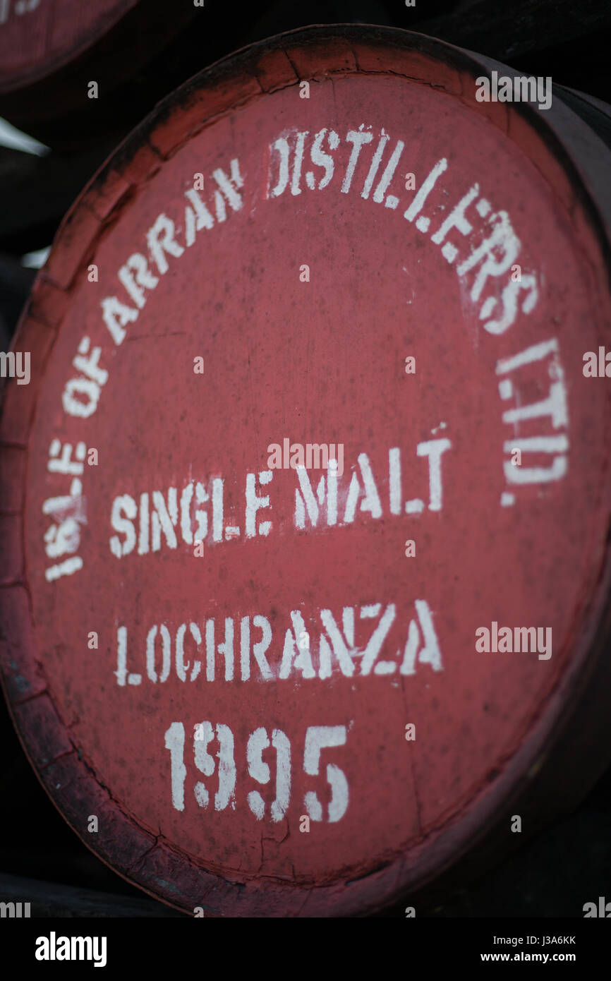 The Isle of Arran whisky distillery, in Lochranza, on Isle of Arran ...
