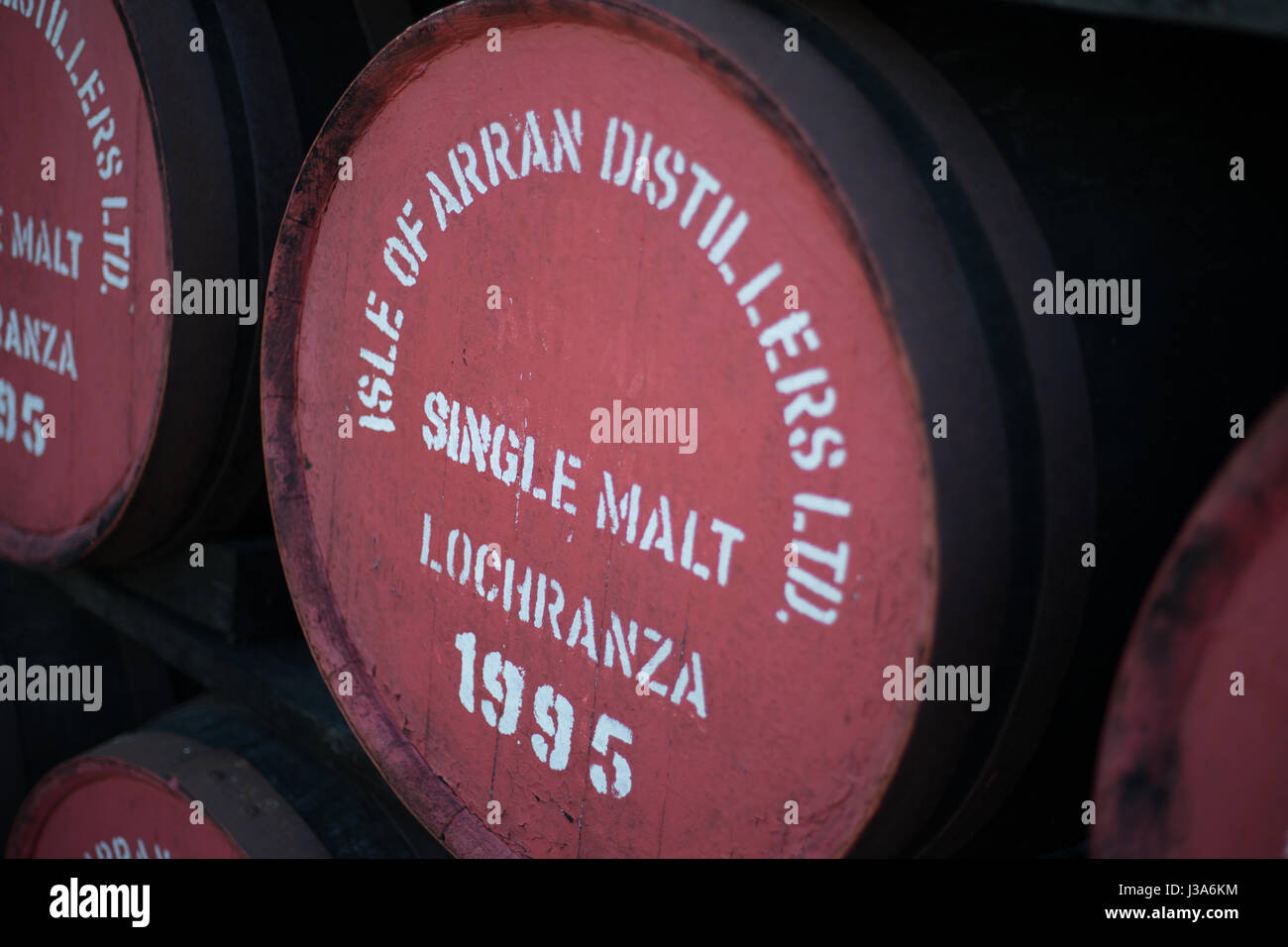 The Isle of Arran whisky distillery, in Lochranza, on Isle of Arran ...