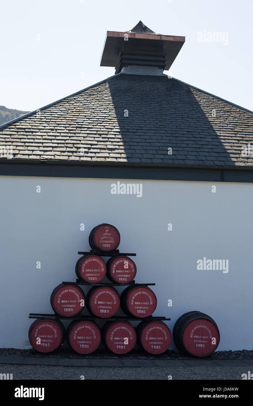 The Isle of Arran whisky distillery, in Lochranza, on Isle of Arran ...