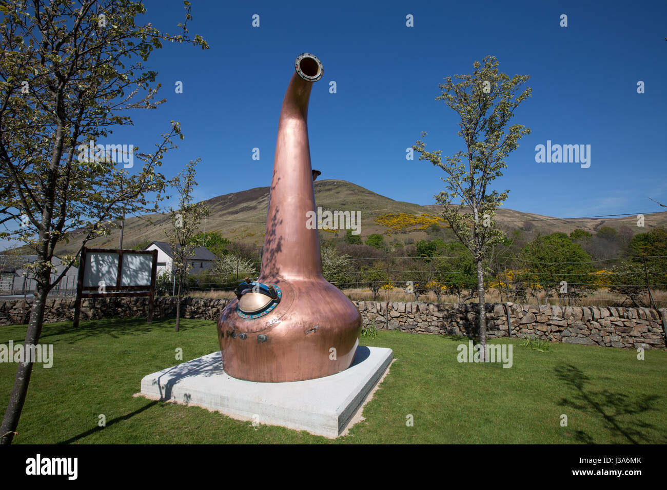 The Isle of Arran whisky distillery, in Lochranza, on Isle of Arran ...