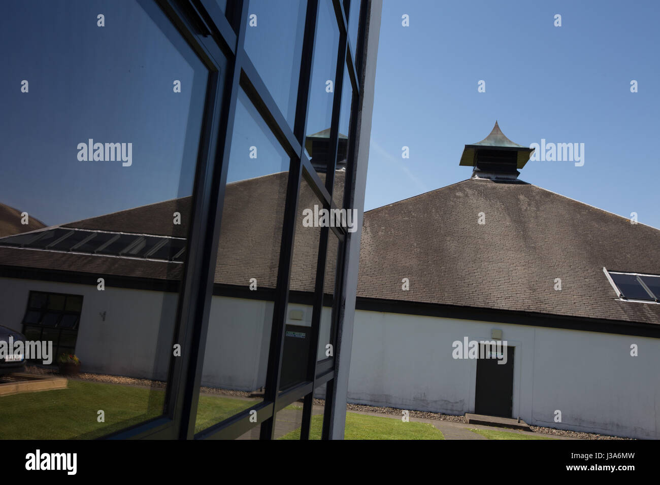 The Isle of Arran whisky distillery, in Lochranza, on Isle of Arran ...