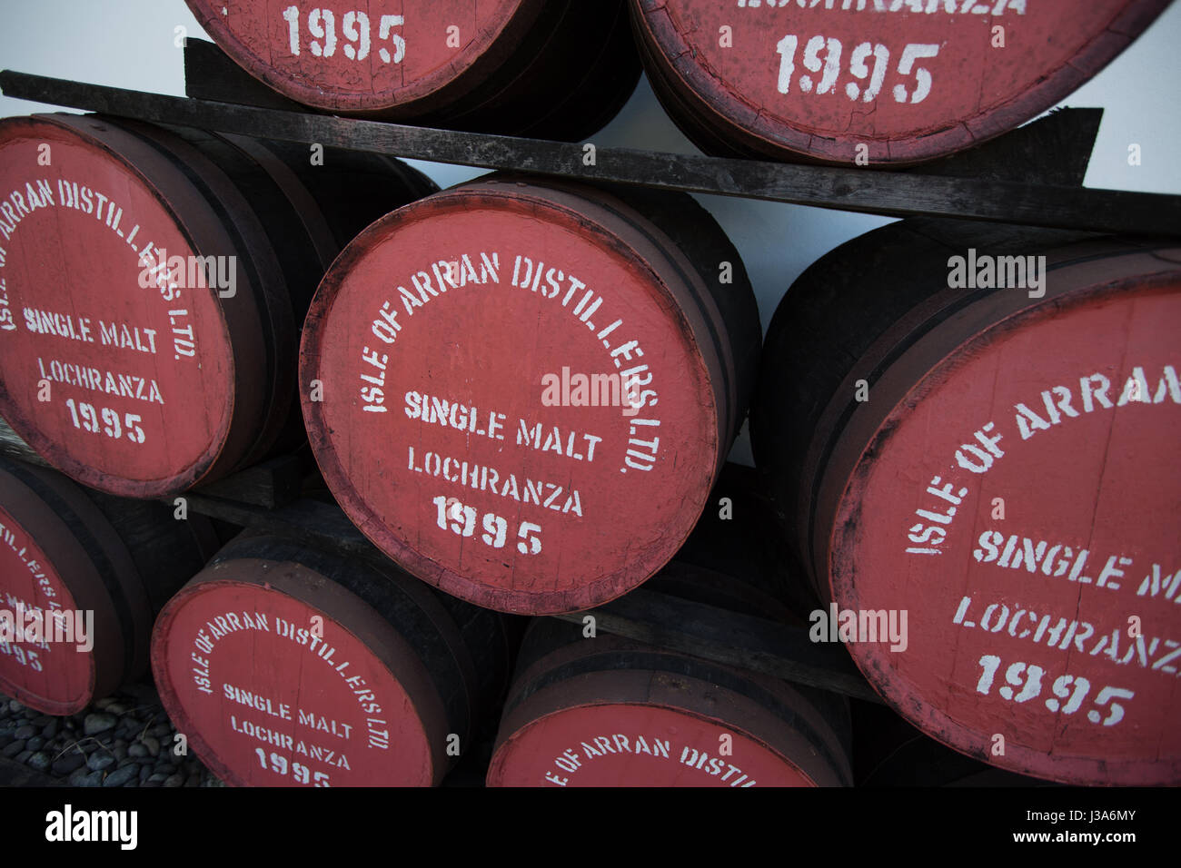 The Isle of Arran whisky distillery, in Lochranza, on Isle of Arran ...