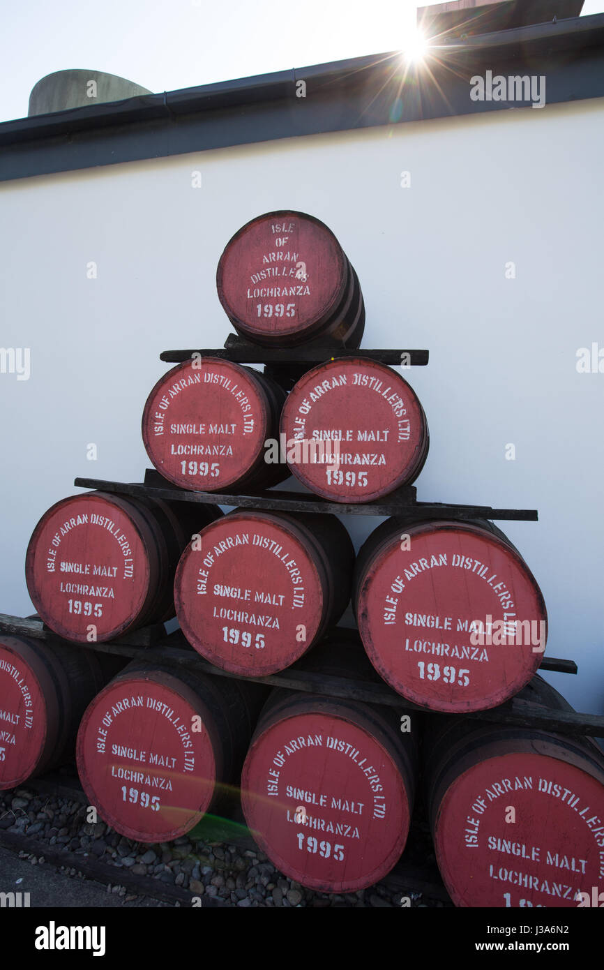 The Isle of Arran whisky distillery, in Lochranza, on Isle of Arran ...