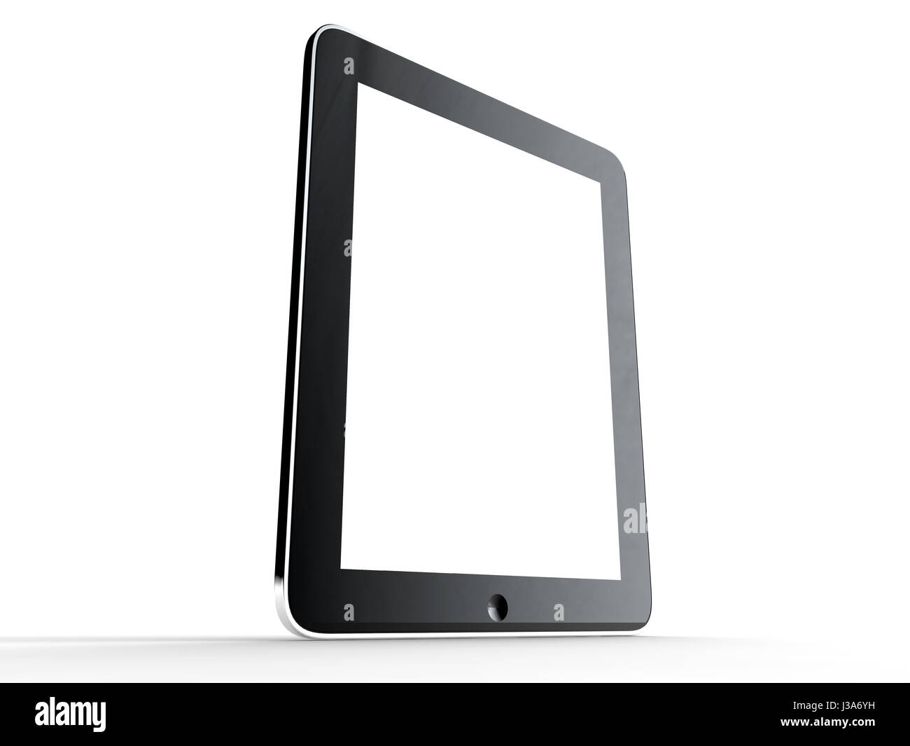 A tablet isolated on a white background Stock Photo - Alamy