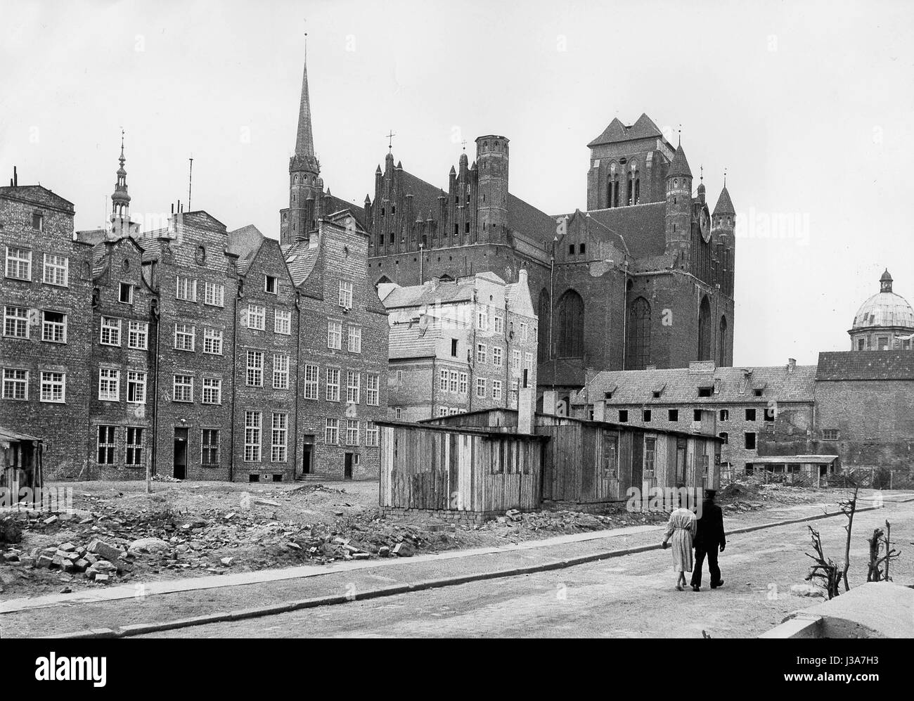 Reconstruction old building Black and White Stock Photos & Images - Alamy