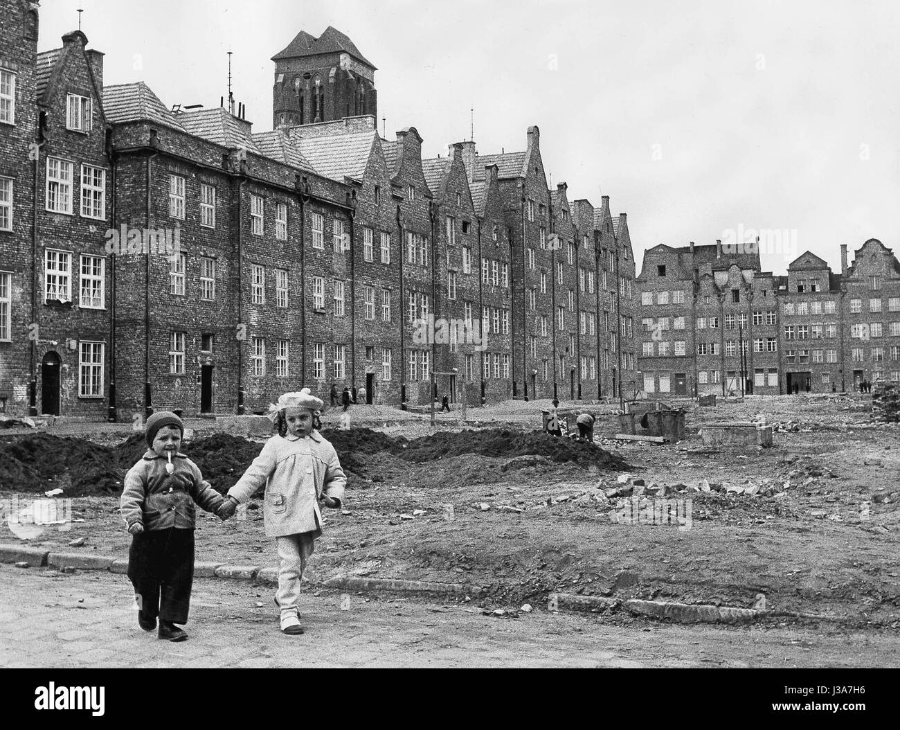 Reconstruction of Danzig, 1959 Stock Photo - Alamy