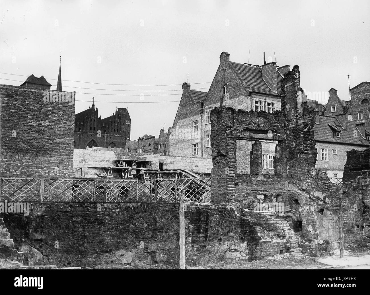Reconstruction of Danzig, 1959 Stock Photo - Alamy