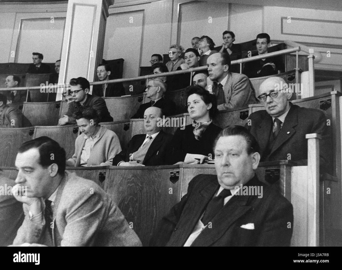 Deputies in the People's Chamber, 1957 Stock Photo - Alamy