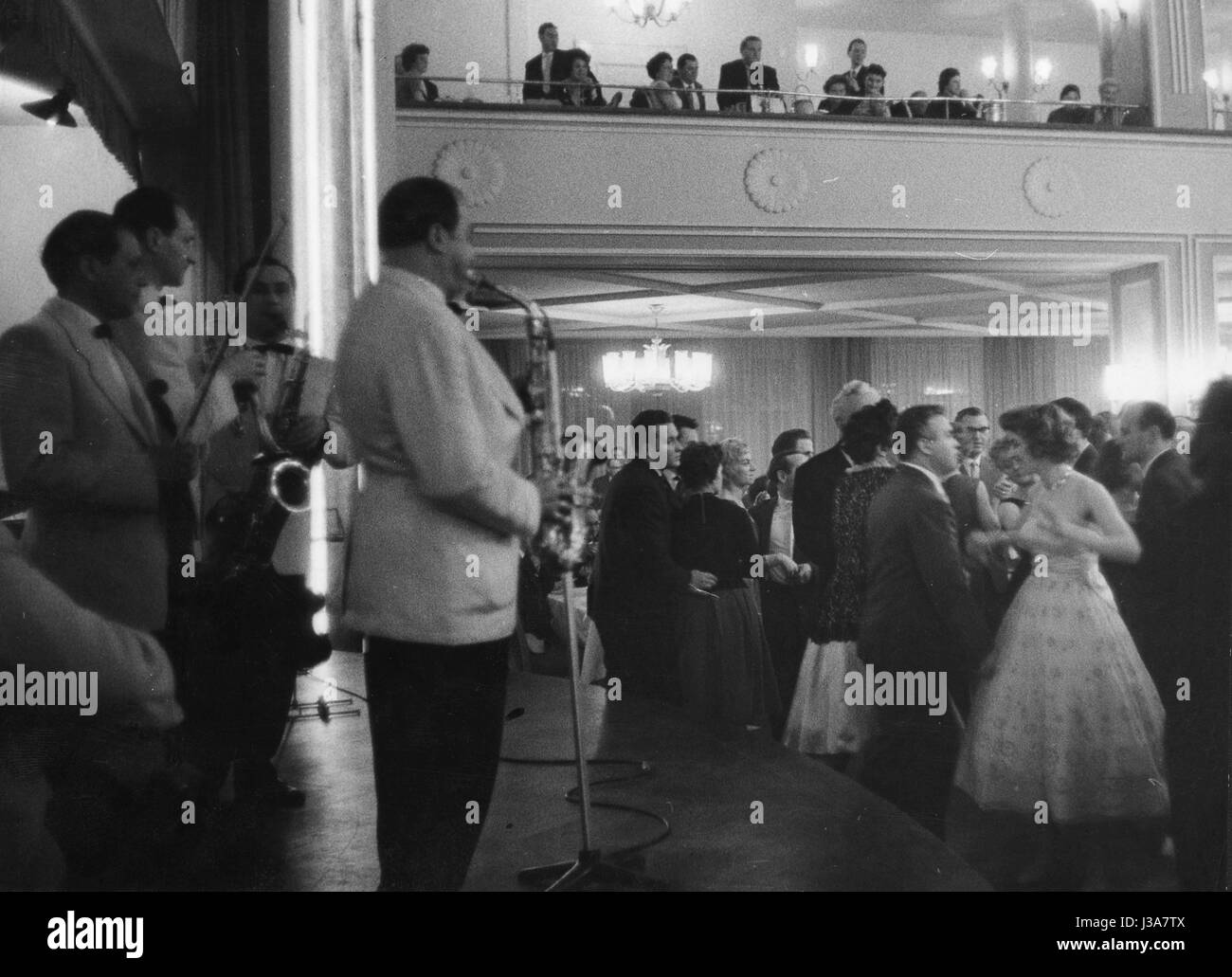 Dance event in Leipzig, 1959 Stock Photo - Alamy