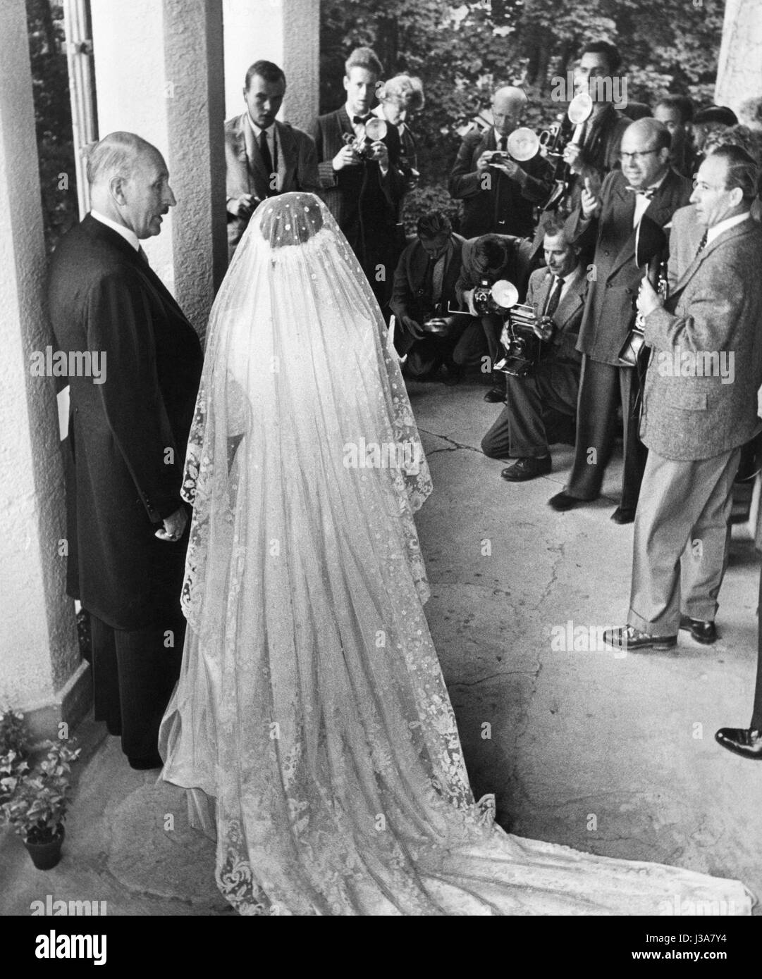 Charlotte von Habsburg and George of Mecklenburg, 1956 Stock Photo - Alamy