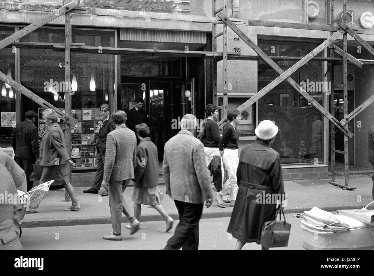 Street scene in Rostock, 1963 Stock Photo - Alamy