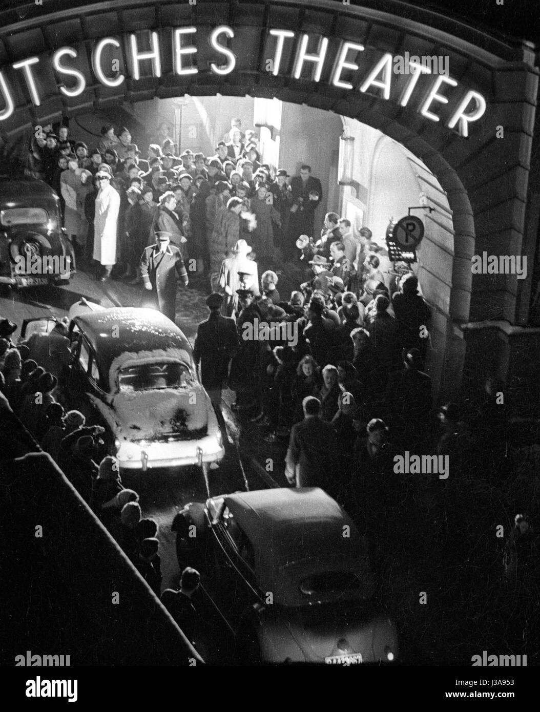 Film ball during Carnival at the Deutsches Theater in Munich, 1953 ...