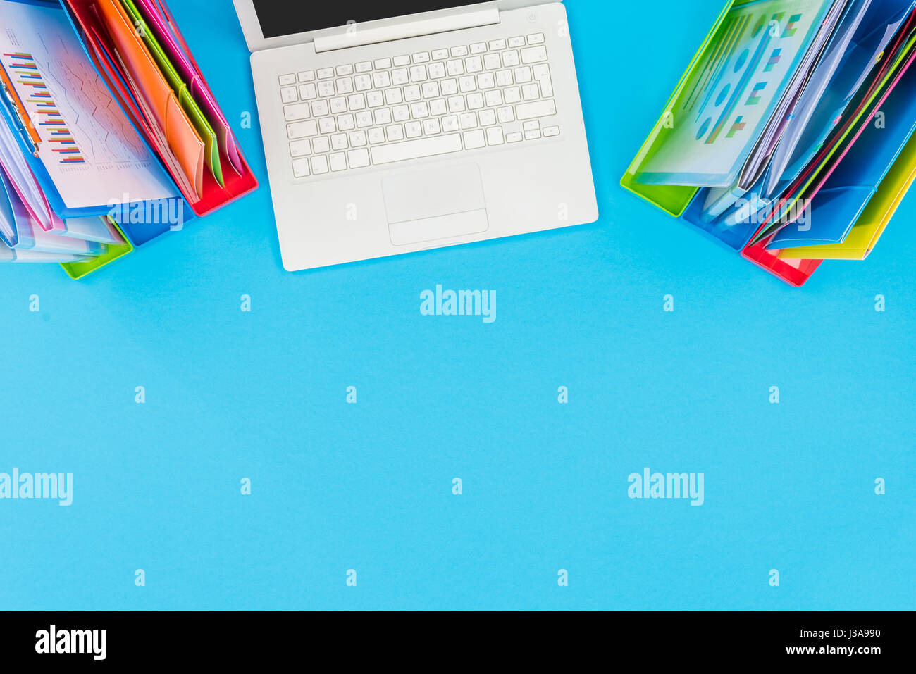 Close up desktop laptop documents hi-res stock photography and images ...