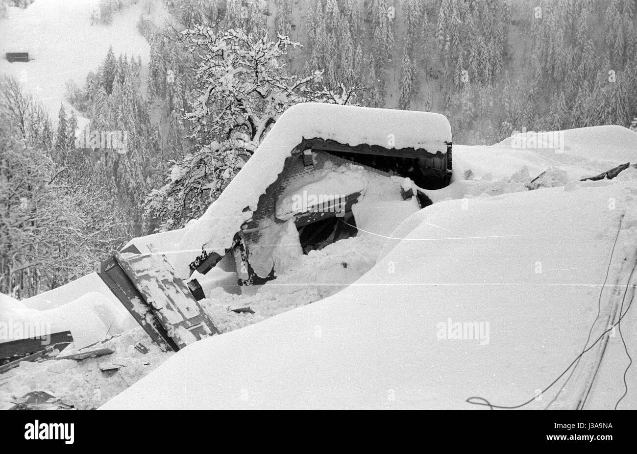 Buried house Black and White Stock Photos & Images - Alamy