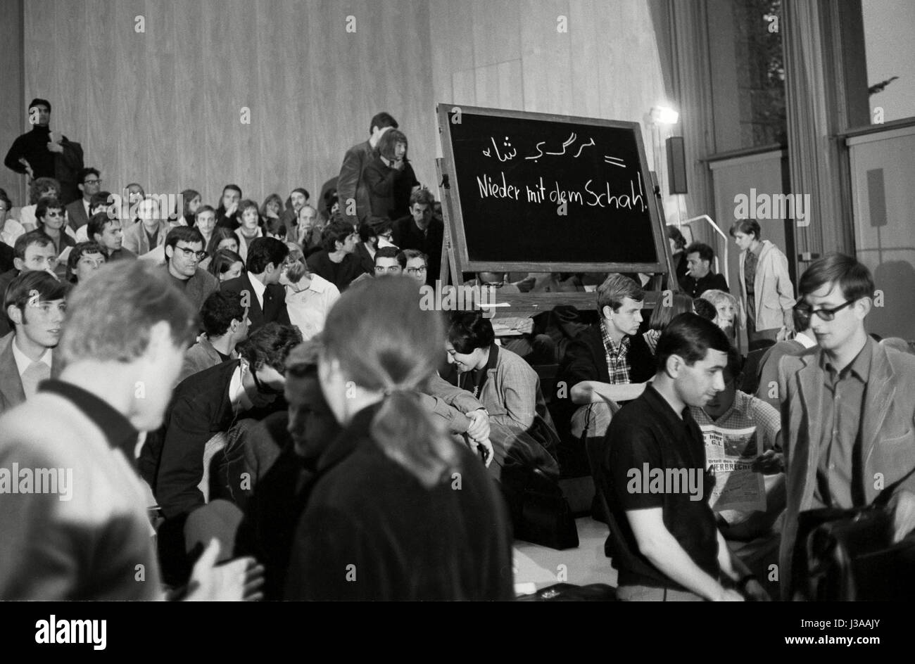 Students at the university in Berlin, 1967 Stock Photo - Alamy
