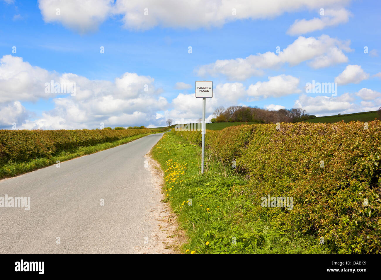 Country road with signpost hi-res stock photography and images - Alamy