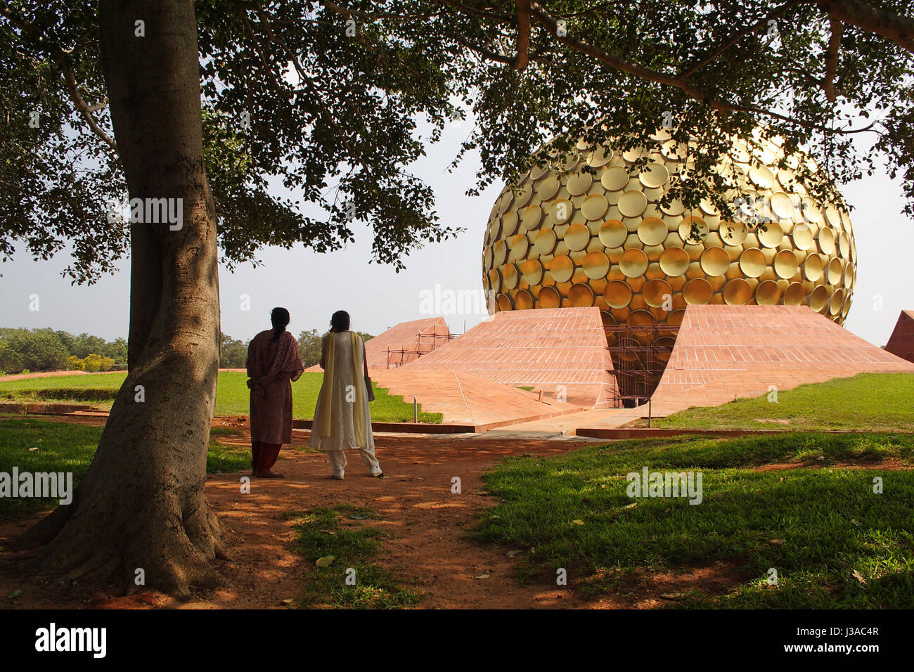 The Matromandir, the central feature of the utopian community of ...