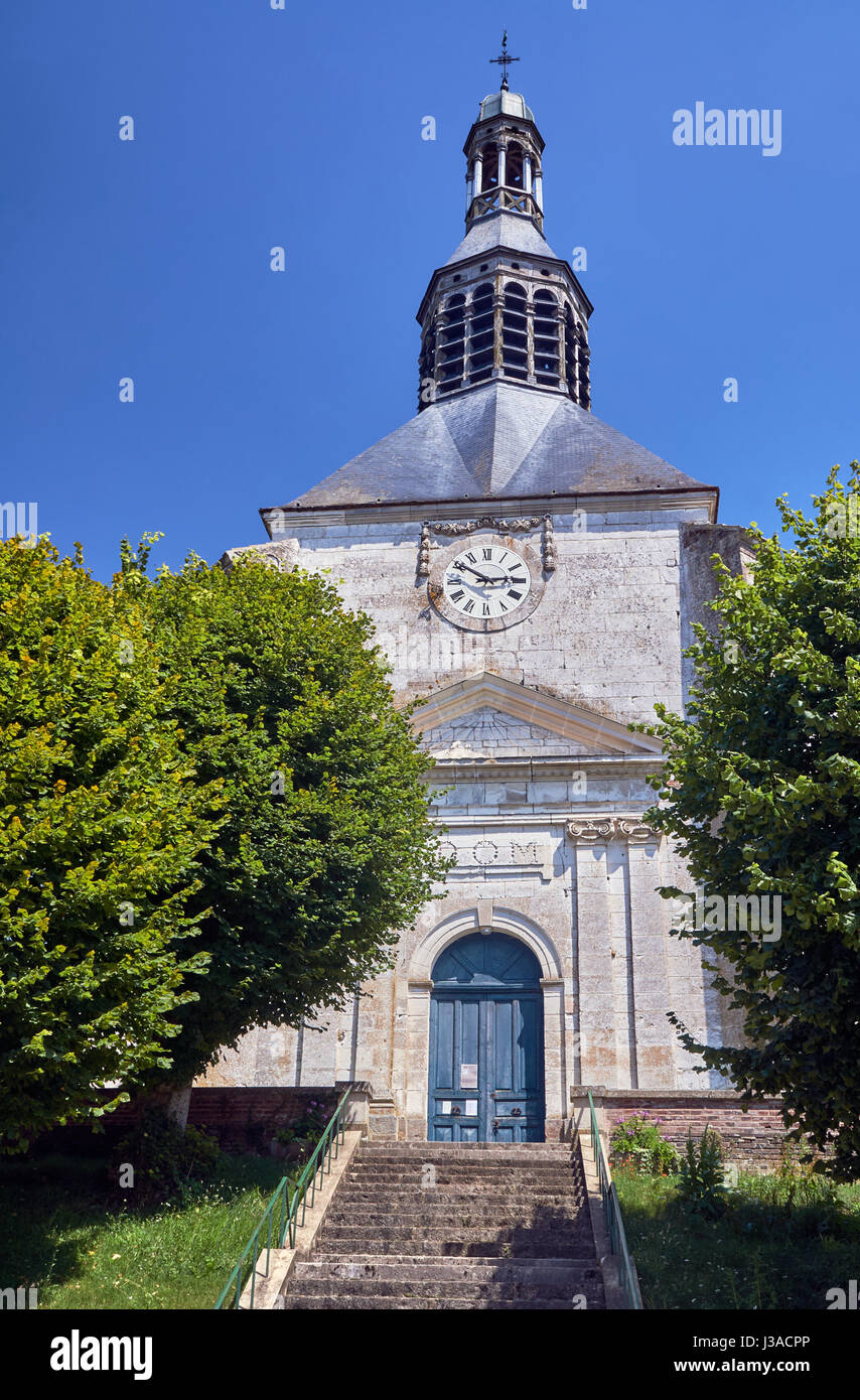Medieval parish church in Champagne, France Stock Photo - Alamy