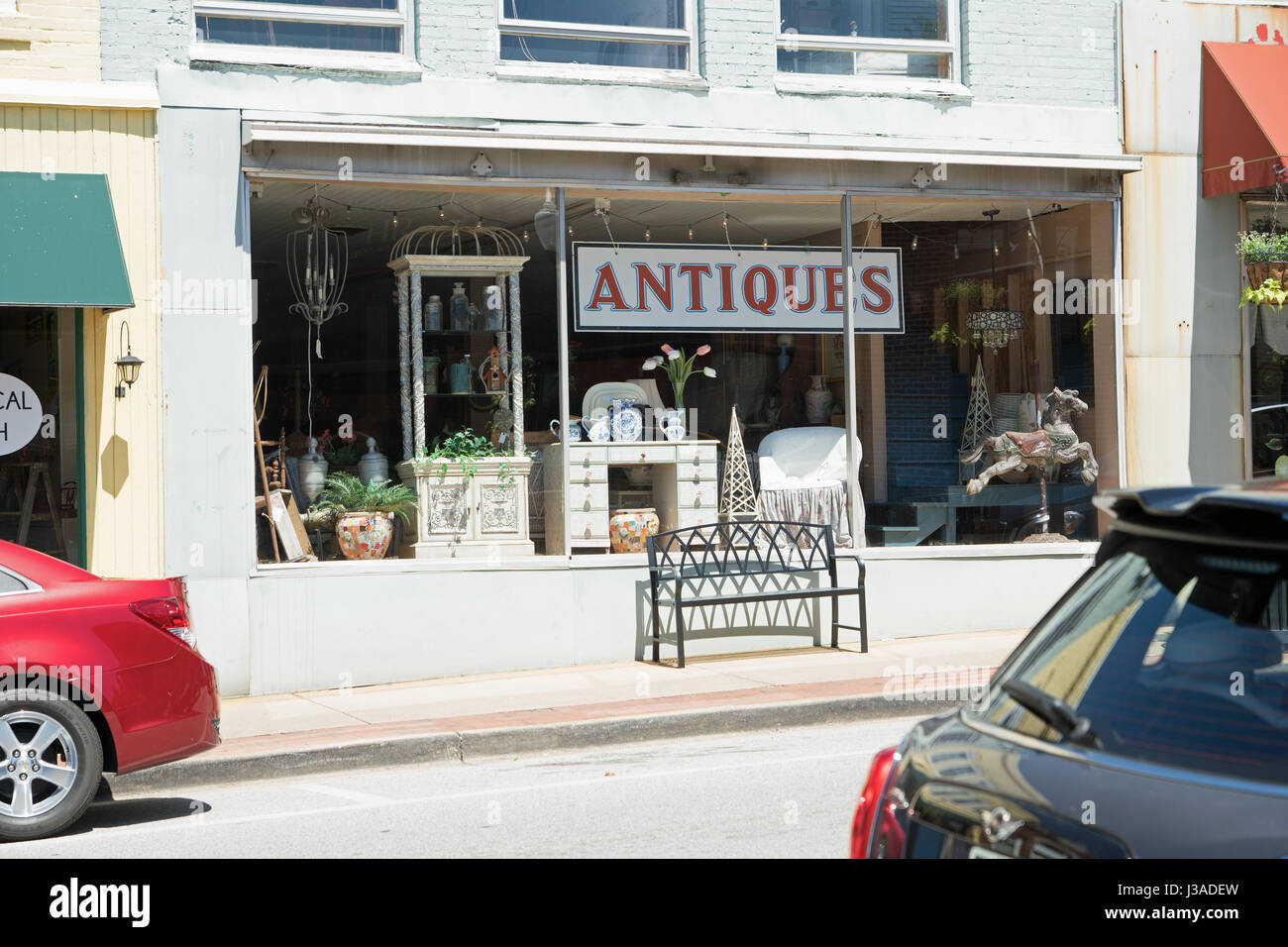 Antique Storefront on downtown street Stock Photo - Alamy