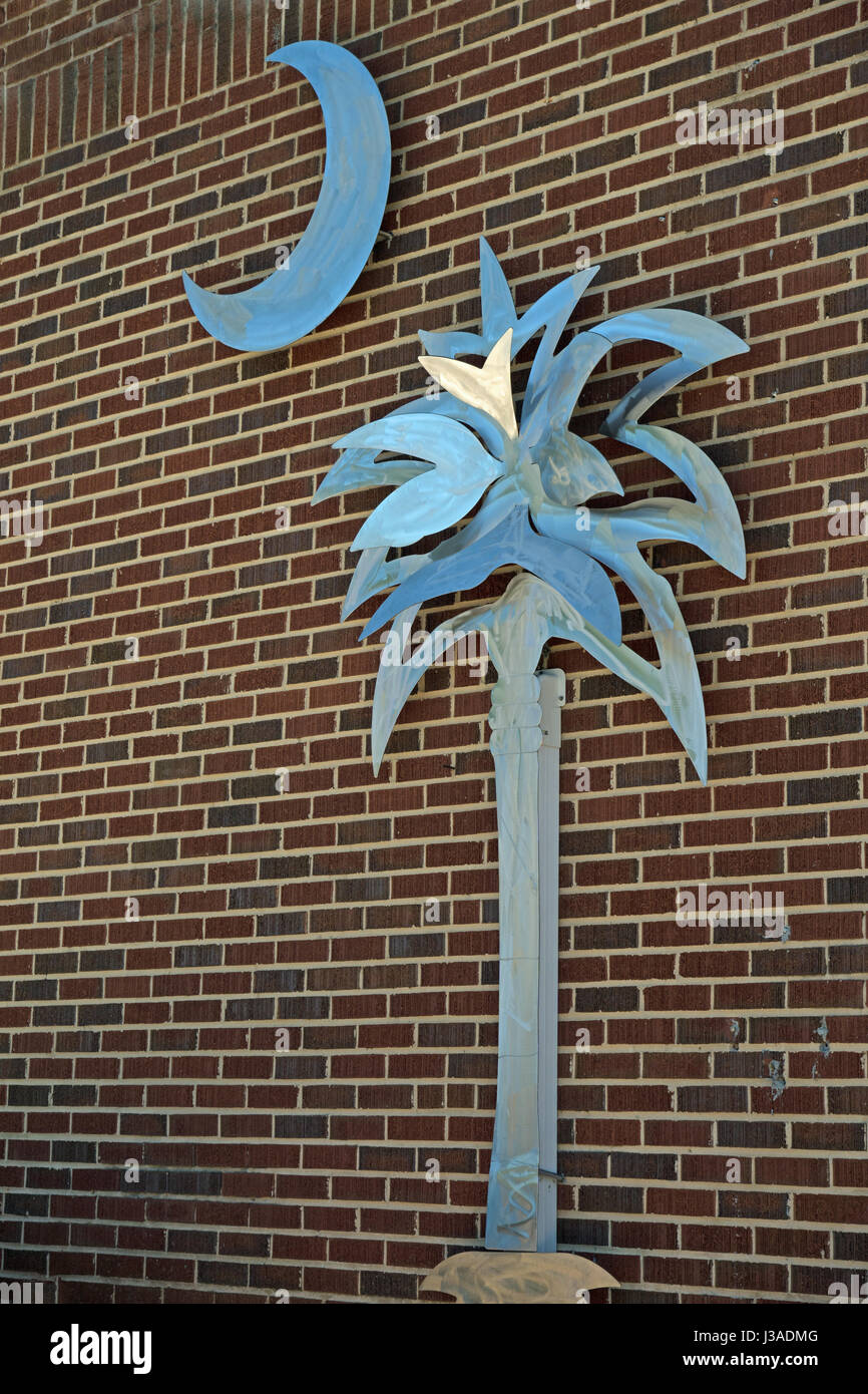 South Carolina symbol street art Stock Photo - Alamy