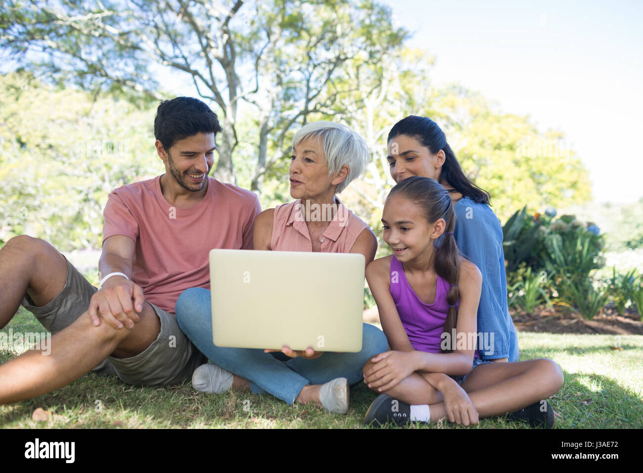 Indian mother daughter with laptop hi-res stock photography and images ...
