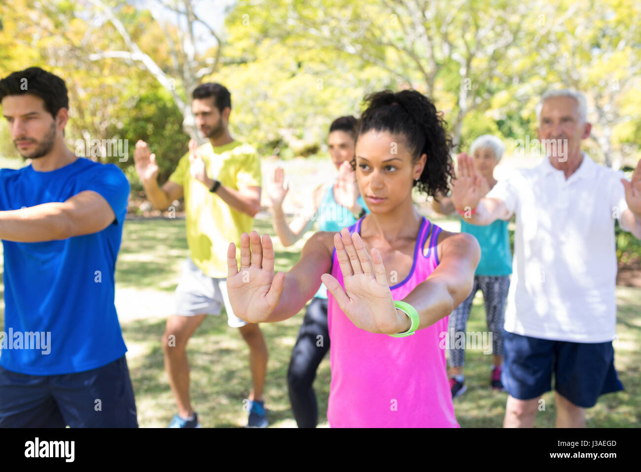 Indian elderly exercising hi-res stock photography and images - Alamy