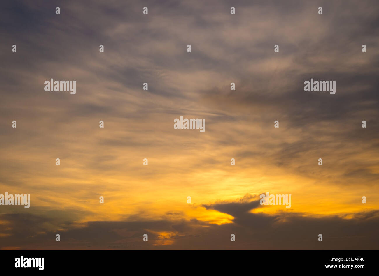 Nature landscape scene of morning sunrise or evening sunset twilight ...