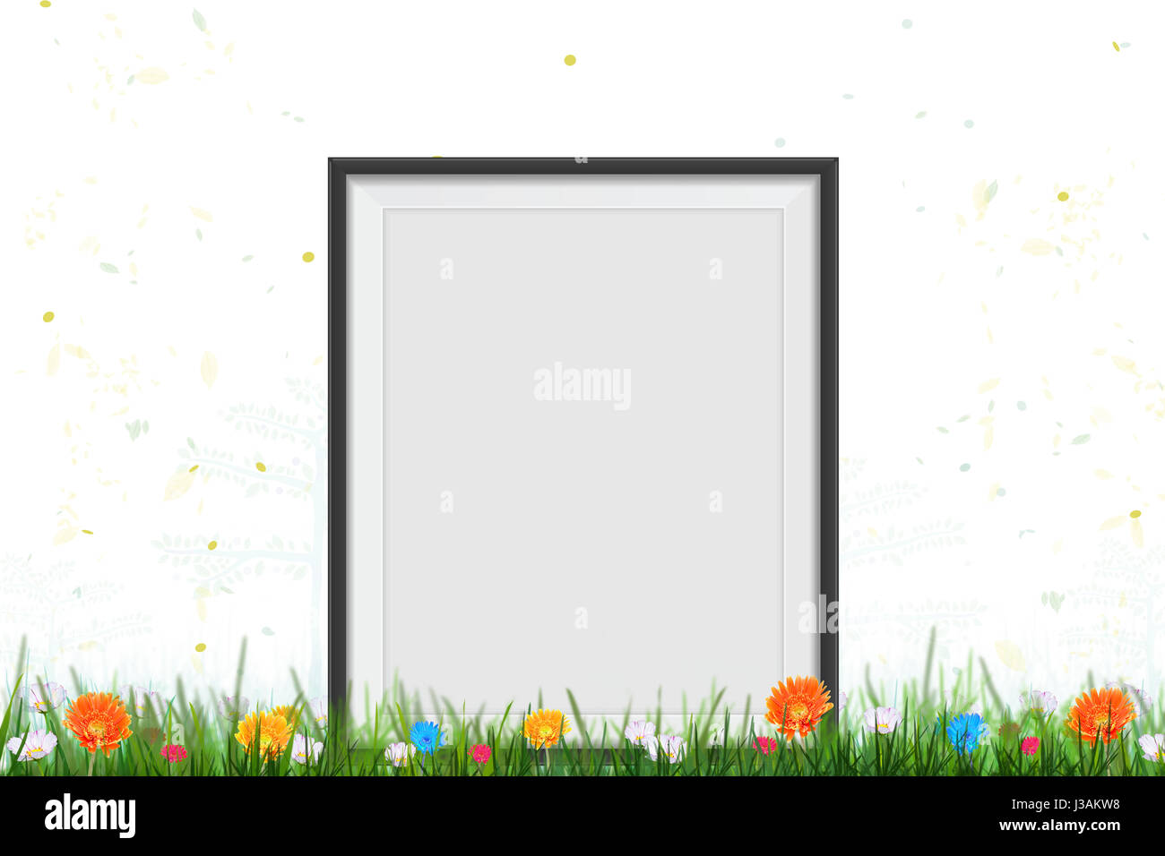 Blank picture frames for text or picture montage Stock Photo - Alamy