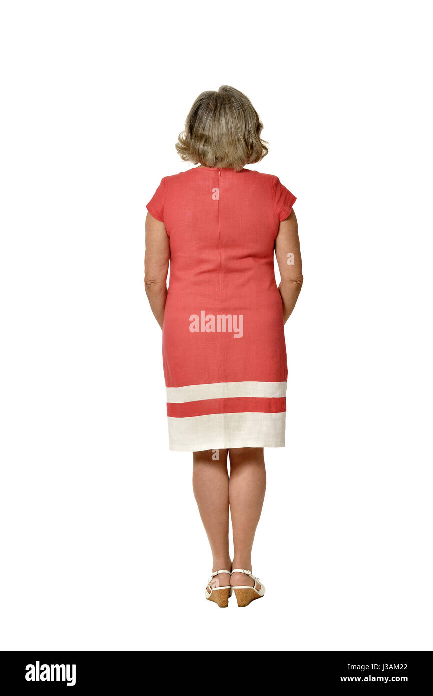Back view senior people Cut Out Stock Images & Pictures - Alamy