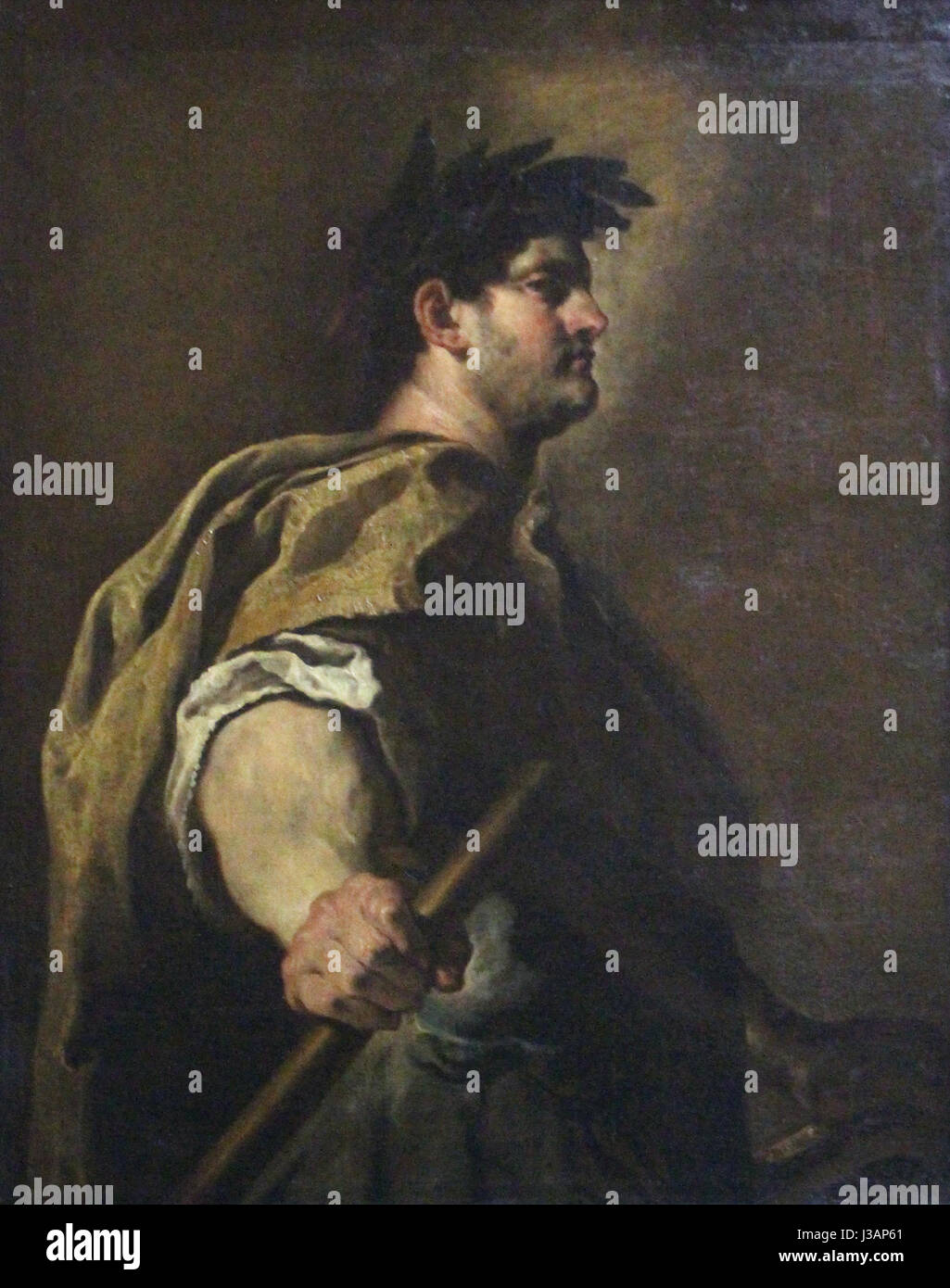 The painting 'Emperor Domitian' by Domenico Fetti, displayed at the ...