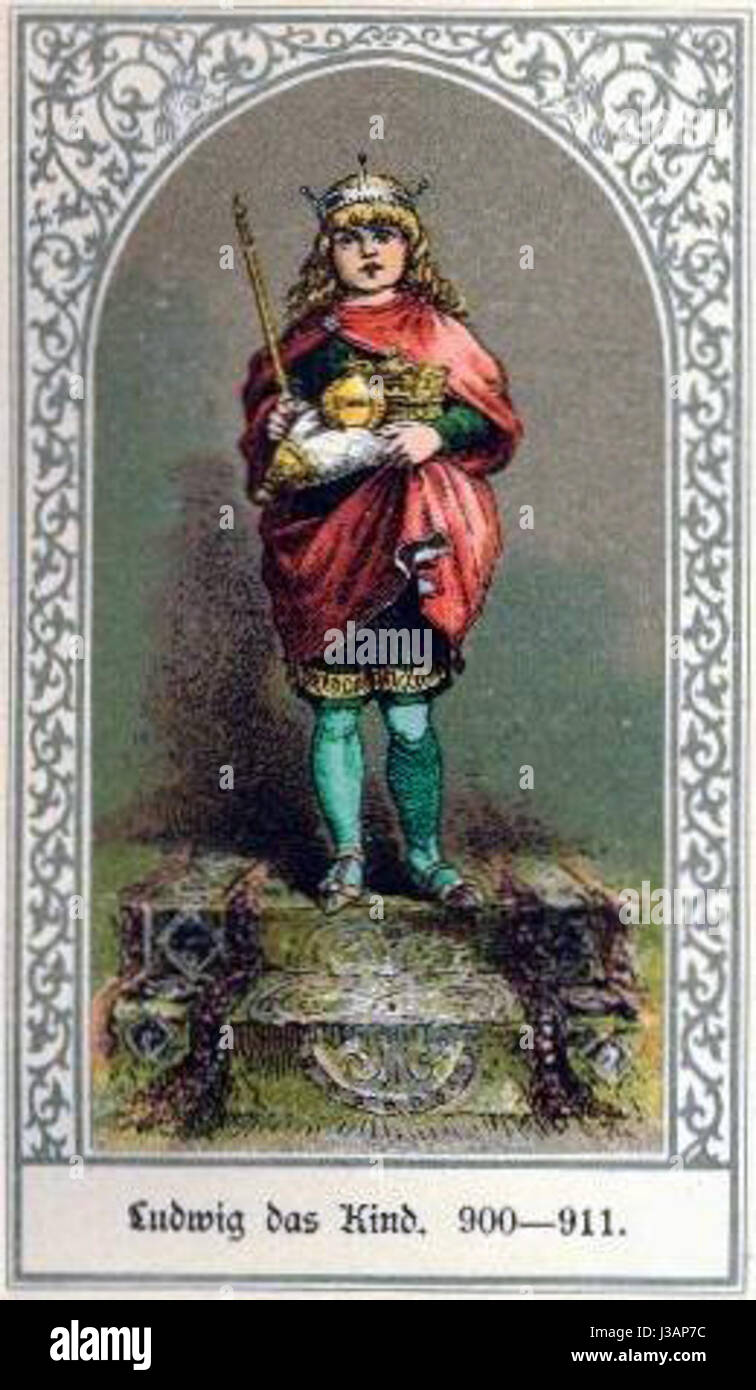 Die deutschen Kaiser Ludwig das Kind is a historical reference to the ...