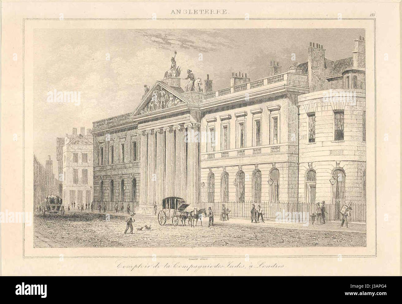 This image shows East India House, a significant historical building in ...