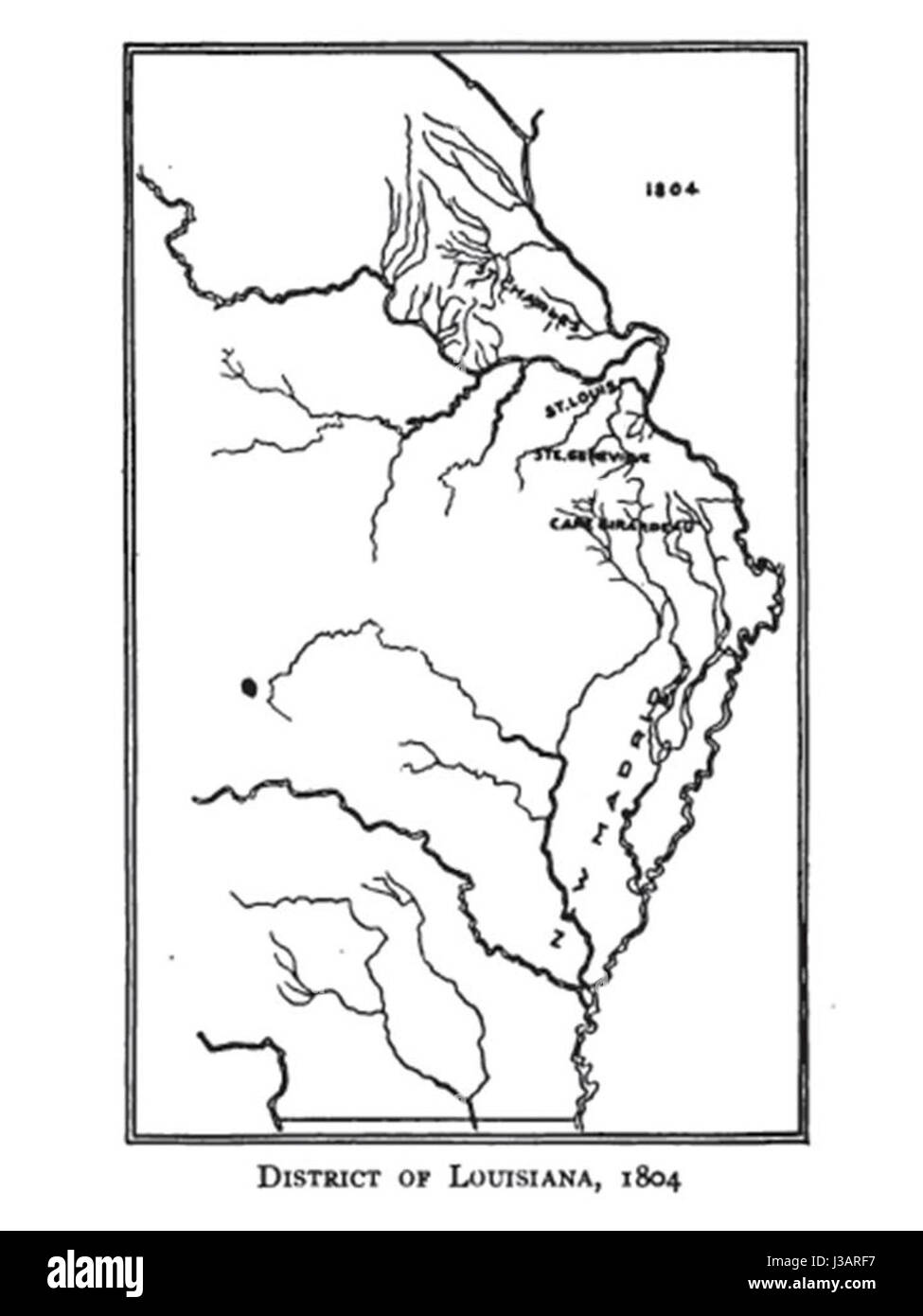 Political map louisiana Black and White Stock Photos & Images - Alamy