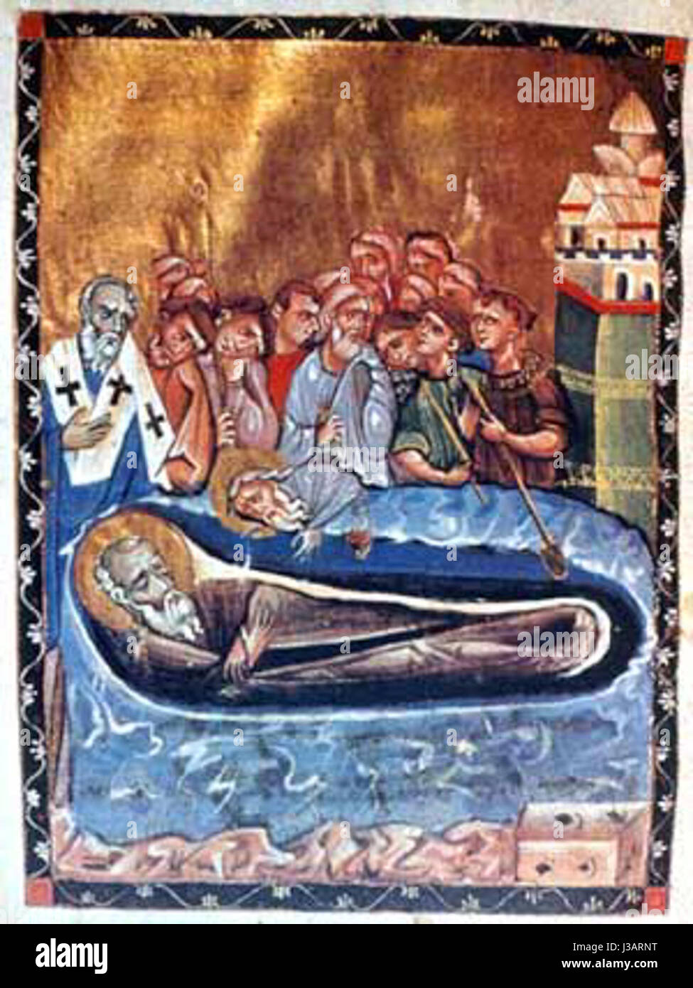 The Dormition of John Mashtots depicts the death and burial of St. John ...