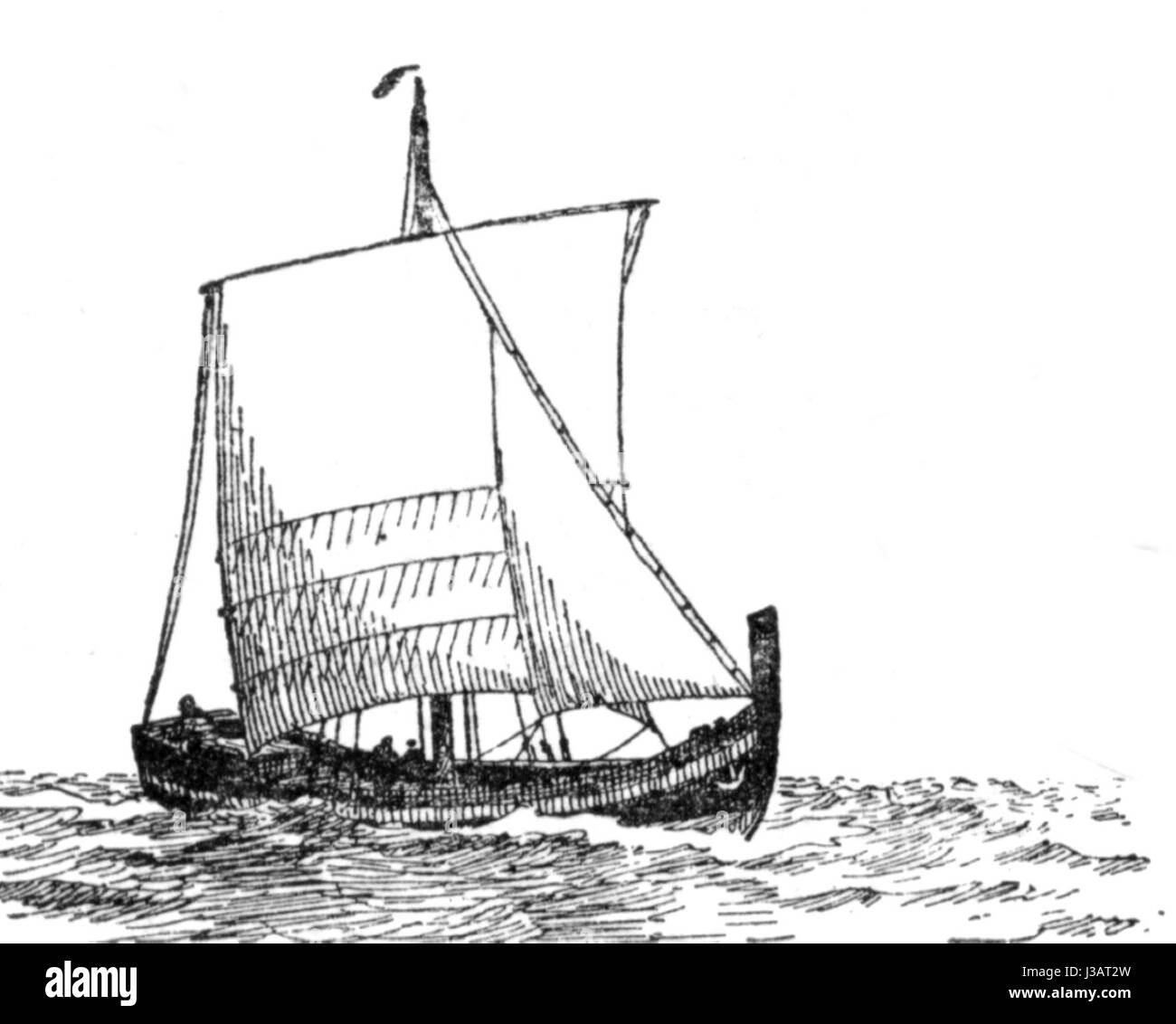 Historical longship Black and White Stock Photos & Images - Alamy