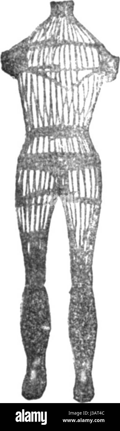 The 1797 dress form made of osier is a historical artifact, crafted ...