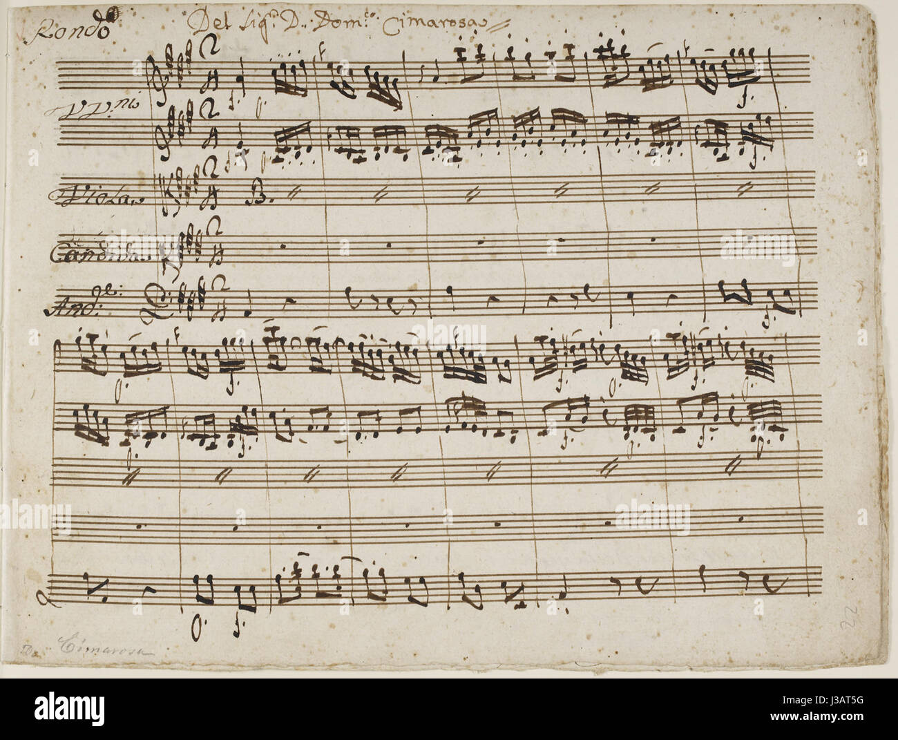 This image features Domenico Cimarosa, an Italian composer, depicted in ...