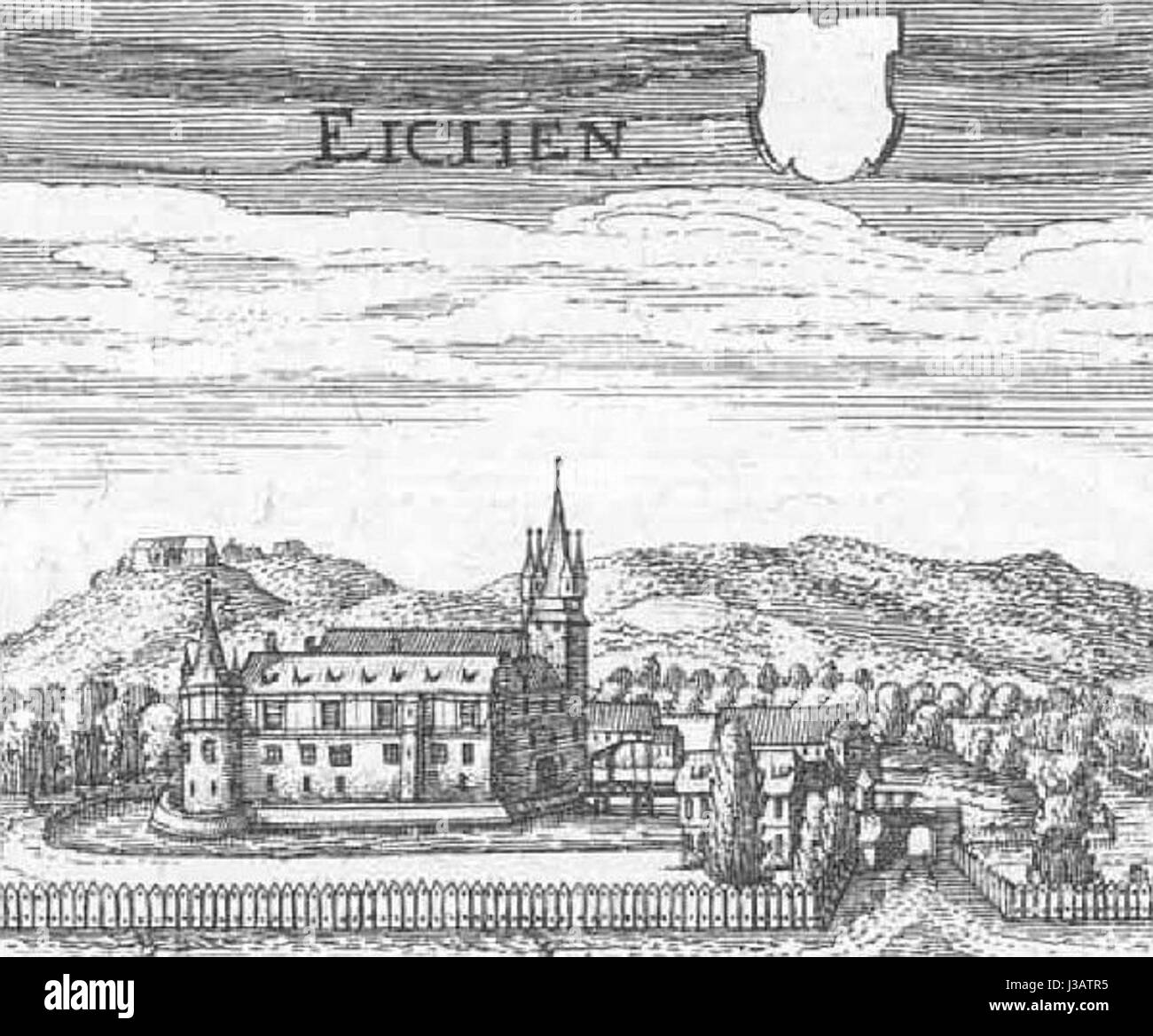 Eichen Nidderau De Merian Hassiae 131 Stock Photo - Alamy