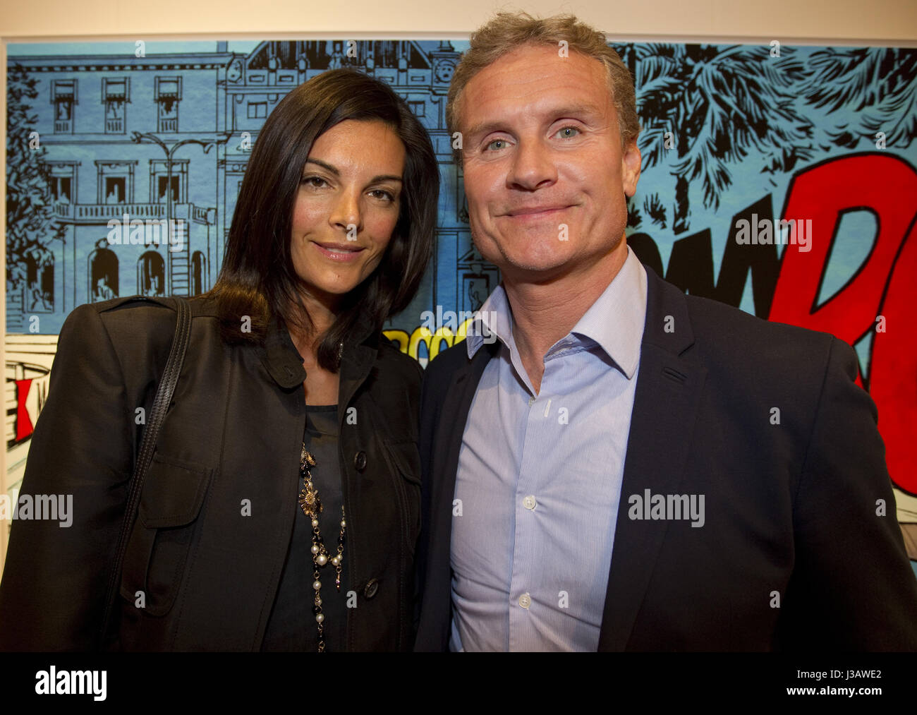 David coulthard and his wife karen minier hi-res stock photography and ...