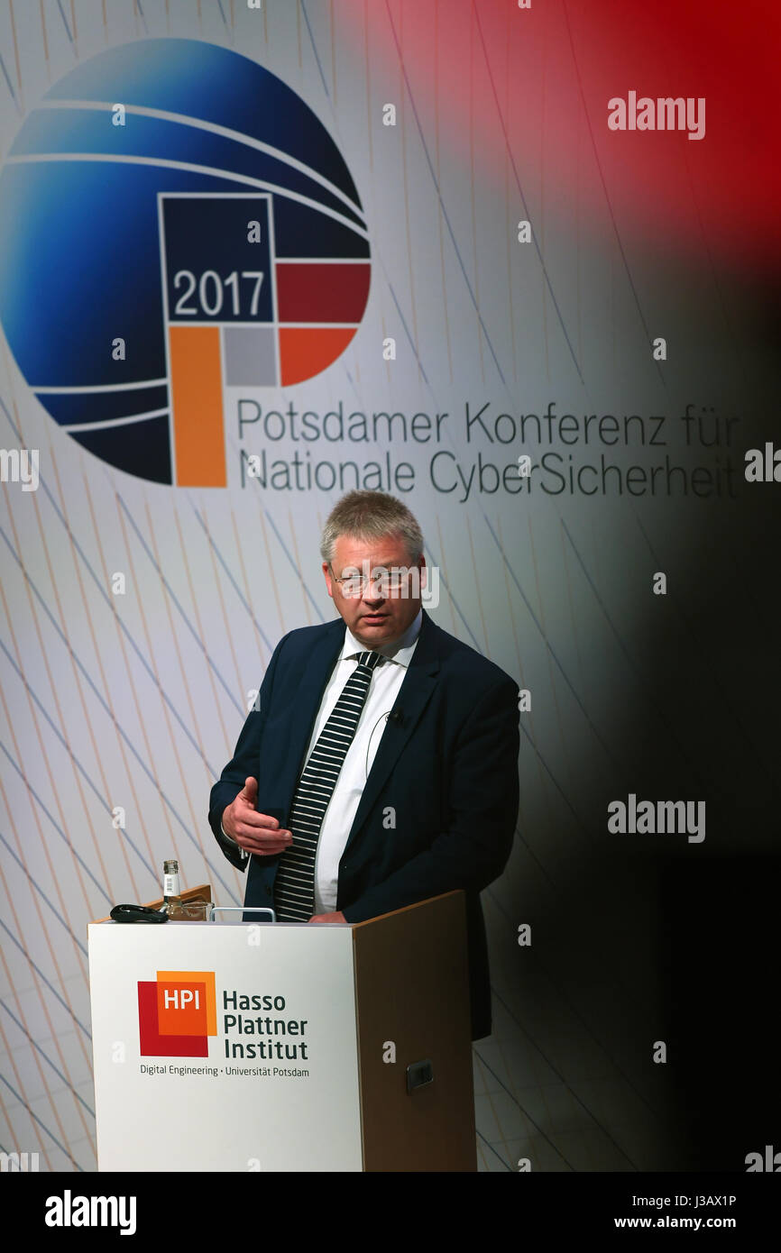 Potsdam, Germany. 4th May, 2017. Bruno Kahl, president of the Federal ...