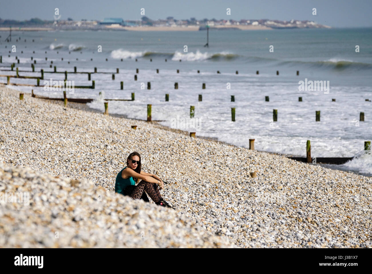 Bracklesham Bay, West Sussex. 04th May 2017. UK Weather. Sunny ...