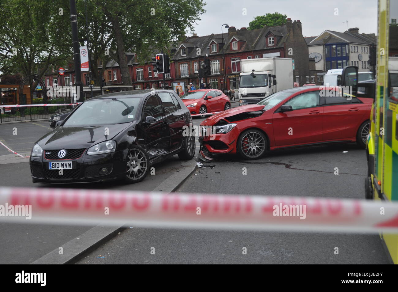 High speed collision in North London just before rush hour luckily no ...