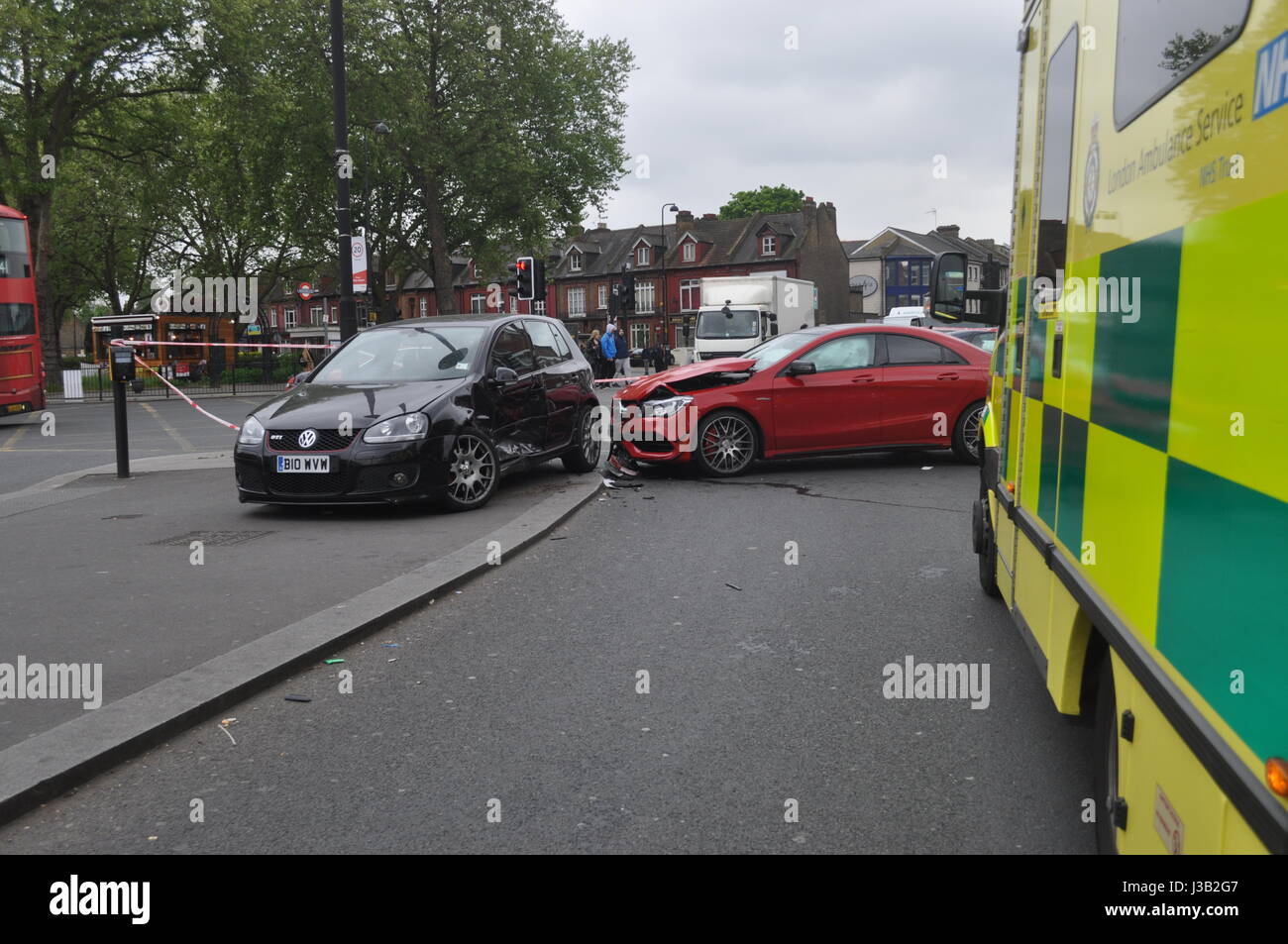 High speed collision in North London just before rush hour luckily no ...